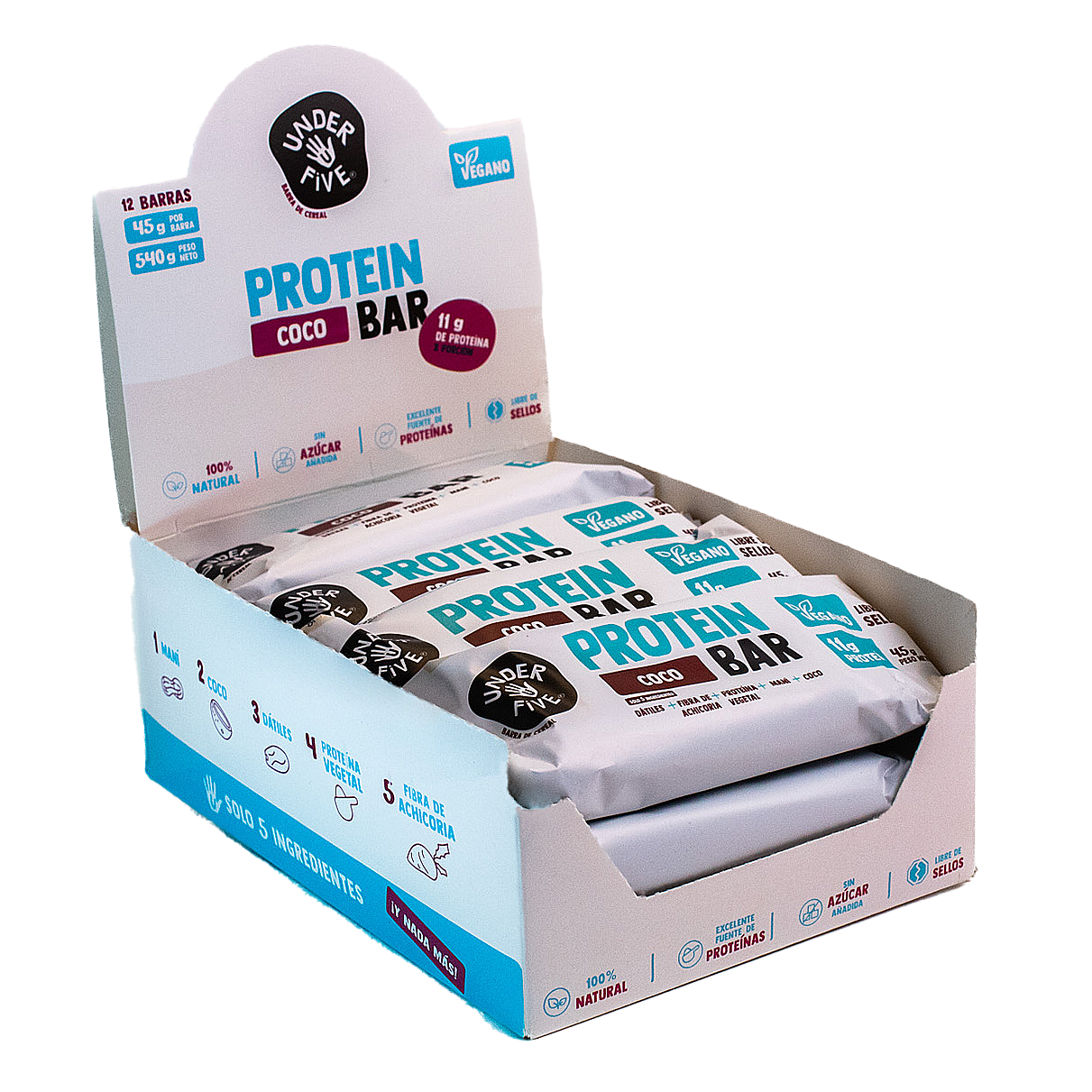 Underfive Display 12 - Protein Bar COCO – UNDERFIVE