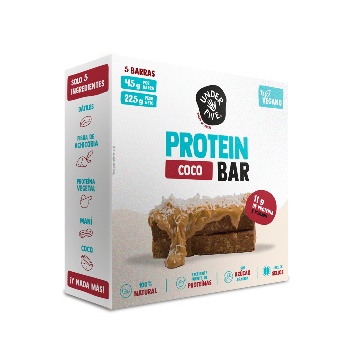 Underfive Protein Bar COCO (Caja de 5 Unidades) – UNDERFIVE
