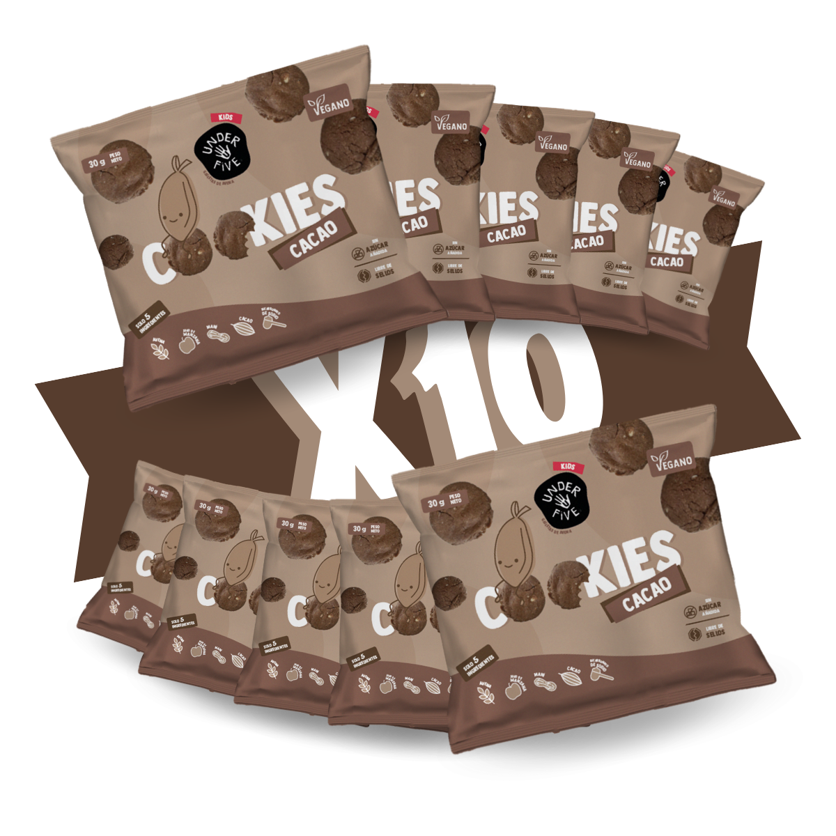 Underfive Pack Semanal de COOKIES CACAO – UNDERFIVE