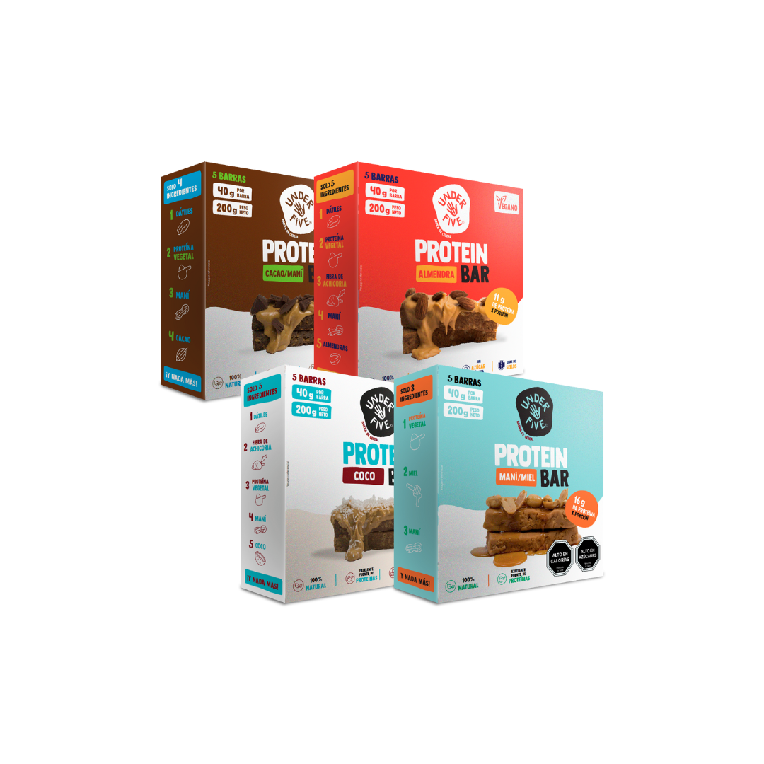 Pack Mix Protein Bar 20 Unidades – UNDERFIVE