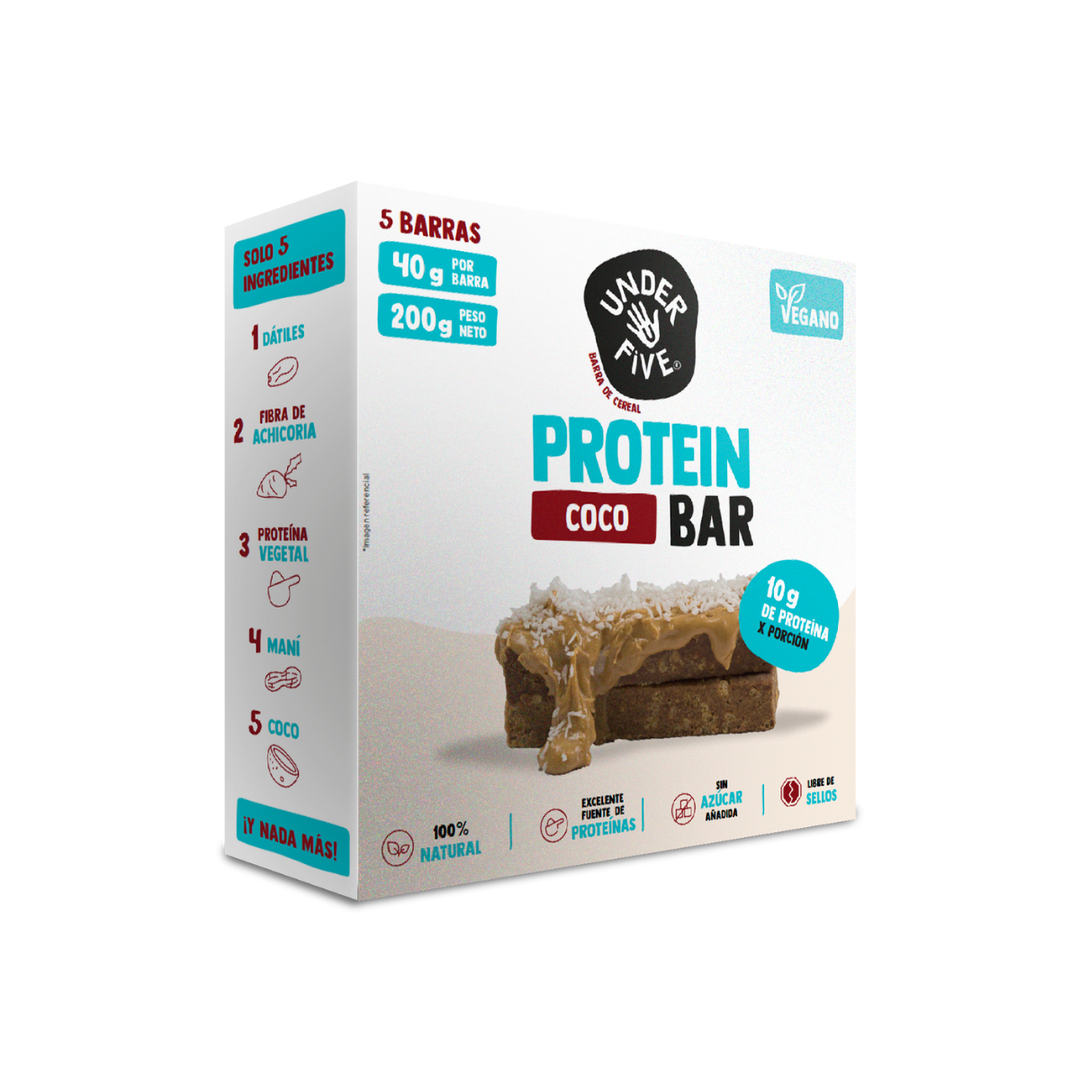 10gr - Protein Bar Coco (Caja 5 Unidades) – UNDERFIVE